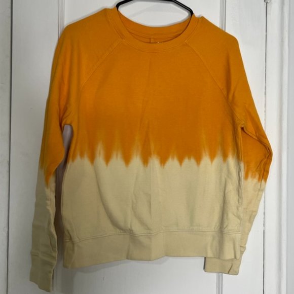 Athleta | Tops | Athleta Yelloworange Twotone Sweater | Poshmark